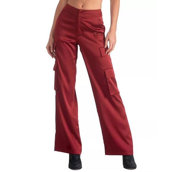 Elan | Pants & Jumpsuits | New Elan Heartbreaker Cargo Pants In Maroon ...